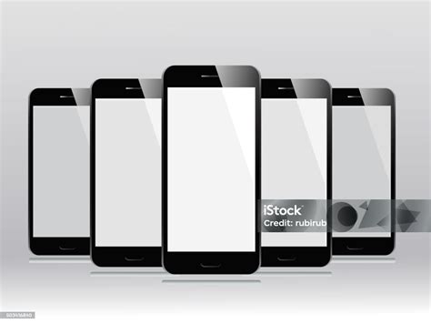 Smartphone Template Stock Illustration Download Image Now Communication Computer Monitor