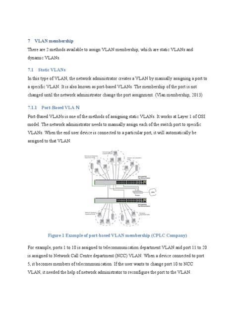 Vlan Membership Static Vlans Pdf Network Switch Port Computer