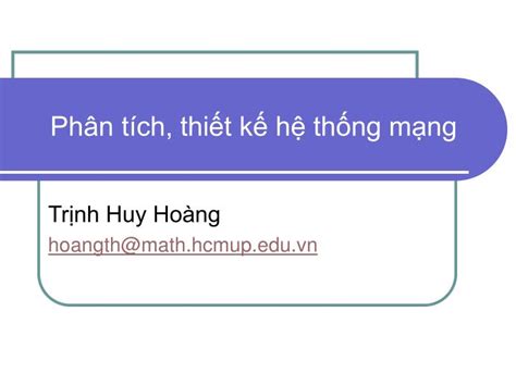 Ppt Ph N T Ch Thi T K H Th Ng M Ng Powerpoint Presentation Id