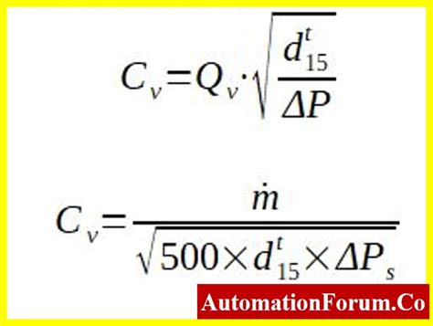 Control Valve Cv Calculation Excel Tool For Liquid Gas And Steam Services