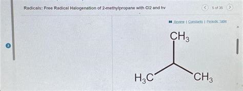 Solved Radicals Free Radical Halogenation Of