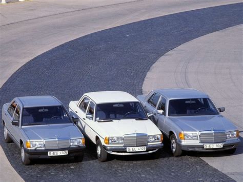 Three Classic Mercedes Benz Parked Together