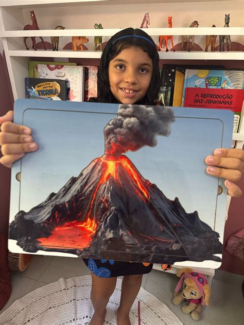 Encaixe Vulcão Laboratório Infantil Recursos Pedagógicos