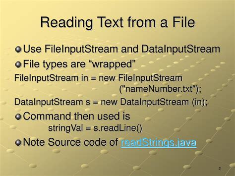 Ppt Accessing Files In Java Powerpoint Presentation Free Download Id
