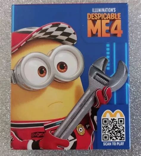 Mcdonalds Happy Meal Toy 2024 Despicable Me 4 Minions Tin Pit Crew Ron