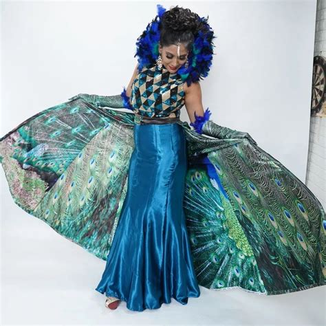 Peacock Inspired Featherless Costume — National Costume India At The