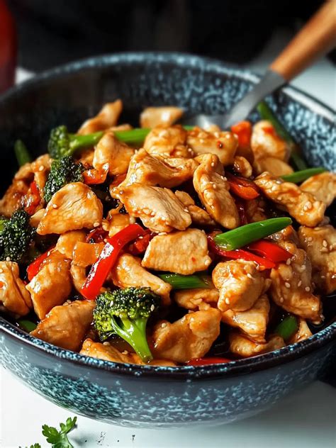 Spicy Hunan Chicken Stir Fry Quick And Healthy Delights Recipes By Raelynn