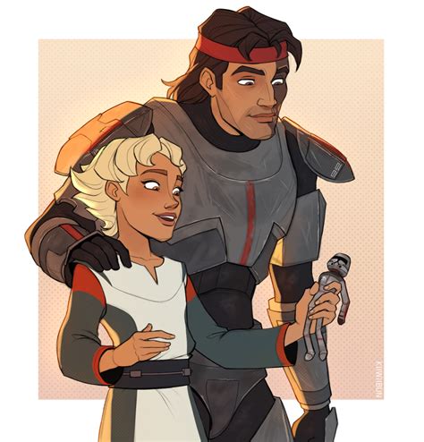 Bad Batch Hunter And Omega Fanart By Kiiwiibun Star Wars Drawings Star Wars Art Star Wars Humor