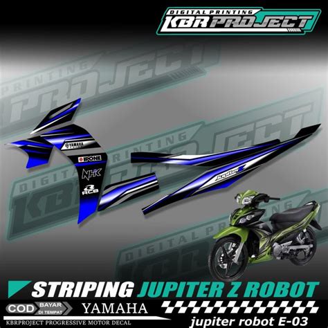Jupiter Z Robot 2003 Stiker Motor Keren Stiker Striping Jupiter Z Robot 2003 Lis Variasi Stiker