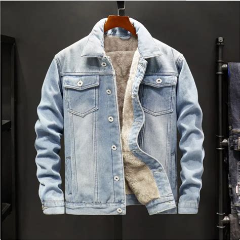 따뜻한 양 털 데님 자 켓 겨울 남자 자 켓 패션 Mensjean 자 켓 Outwear 남성 카우보이 탑 코트 플러스 크기