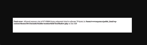 fatal error allowed memory size of 67108864 bytes exhausted ltheme