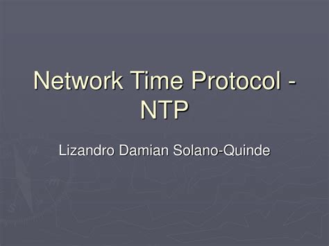 PPT Network Time Protocol NTP PowerPoint Presentation Free Download ID