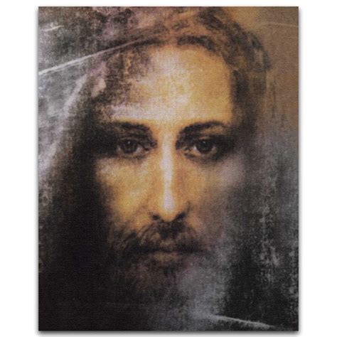 The Shroud Of Turin Jesus Christ Face Canvas Print Real Face Of Jesus
