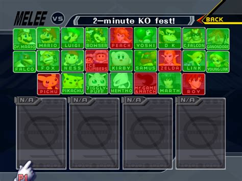 Melee Fighters That Are In Smash Remix As Of Version 1 0 0 R Smashremix