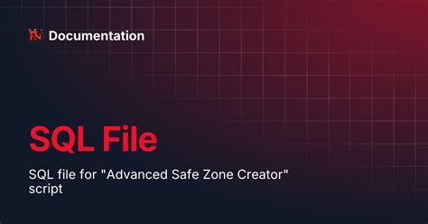 Sql File Documentation
