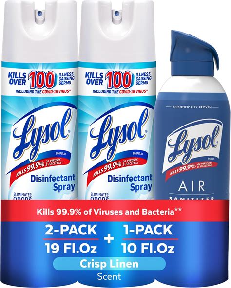 Lysol 2x19oz Crisp Linen 2x19oz Early Morning Breeze