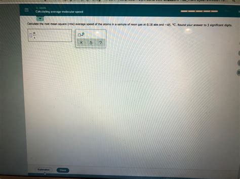 Solved C O GASES Calculating Average Molecular Speed Chegg Com