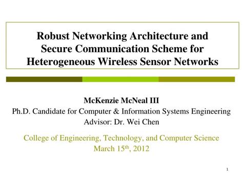 Ppt Robust Networking Architecture And Secure Communication Scheme For Heterogeneous Wireless
