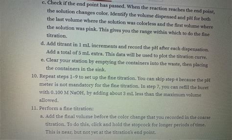 Experiment Calculate The Molarity Of The HCl Chegg Com