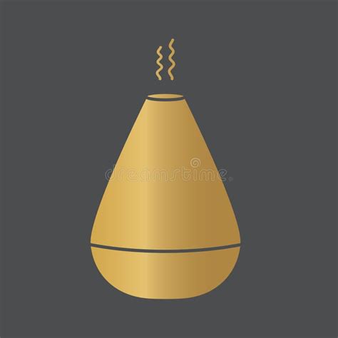 Golden Essential Oil Diffuser Icon Stock Vector Illustration Of