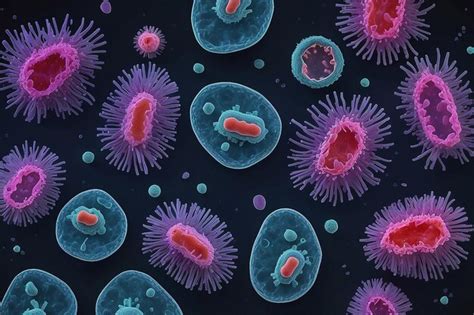 Bacterium Cells Viewed Under A Microscope Generative Ai Premium Ai Generated Image