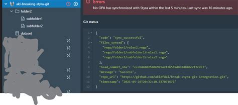 Github Aklefdalbreak Styra Git Integration This Is A Repo Used To