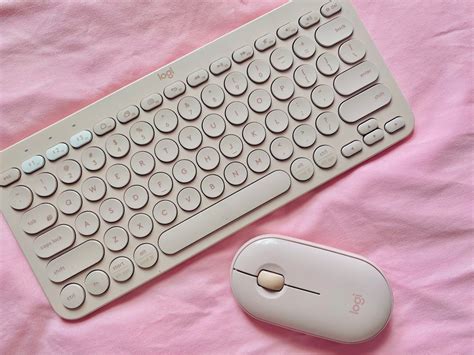 Logi Logitech K380 Keyboard And Pebble M350 Mouse Rose Computers And Tech Parts And Accessories