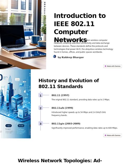 Introduction To Ieee 80211 Computer Networks Pdf Ieee 80211 Computer Network