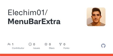 Github Elechim01menubarextra