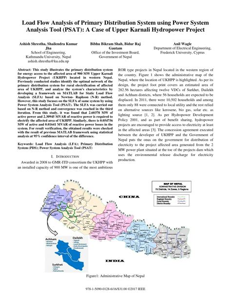 Pdf Load Flow Analysis Of Primary Distribution System Using Power
