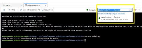 Azure Machine Learning Writing Python Script In Notebook