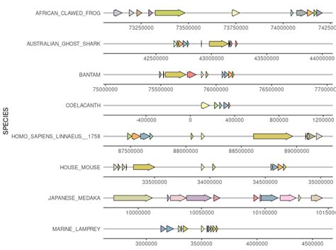 Ggplot2 How Do I Use Gggene Package In R To Draw Genes Of Equal Size Adjacent To Each Other