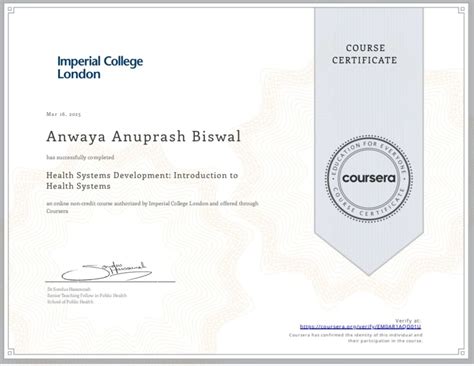 Healthcare Healthsystems Coursera Anwaya Anuprash Biswal