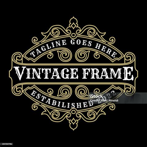 라운드 포도 수확 복고풍 장식 공백 테두리 프레임 로얄 배지 상징 우표 상표 디자인 벡터 라벨에 대한 스톡 벡터 아트 및 기타