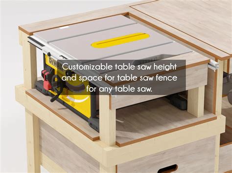 Table Saw Miter Saw Router Workbench Plan For Ultimate Usability