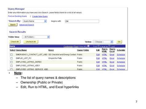 Ppt Introduction To Peoplesoft Query Powerpoint Presentation Free Download Id 5593723
