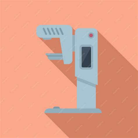 Premium Vector Female Mammography Machine Icon Flat Vector Clinic Patient Lab Ray
