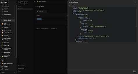 New Feature Templates In Remote Config Unity Services Unity