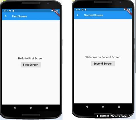 flutter使用push pop方法及路由进行导航详解 it屋博客