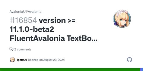 version 11 1 0 beta2 fluentavalonia textbox and selectabletextbox