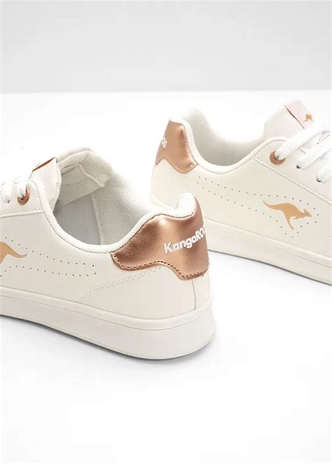 Sportiga Sneakers Med Metallic Detaljer Från Kangaroos Vitroséguldfärgad