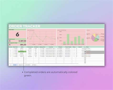 Order Tracker Microsoft Excel Template Small Business Spreadsheet
