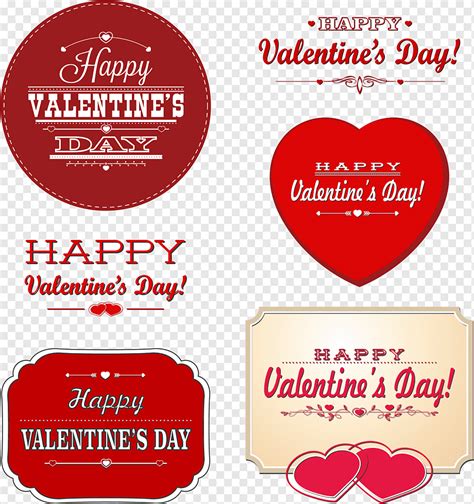 этикетки на день святого валентина Png Pngwing