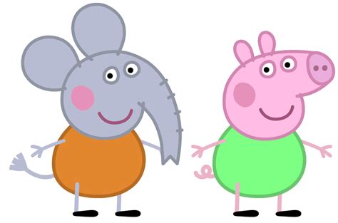 Emmett Elephant And Peyton Pig V2 Vector Art By Mjhenry83 On Deviantart