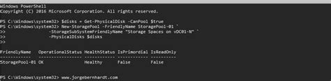 How To Create A Storage Pool Using Powershell · Jorge Bernhardt