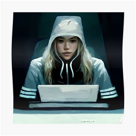 Cyberpunk Hacker Poster For Sale By Drb100 Redbubble