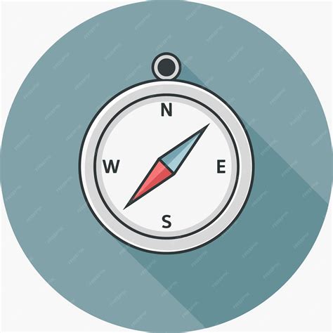 Compass Icon Vector Art Illustration Premium Ai Generated Vector