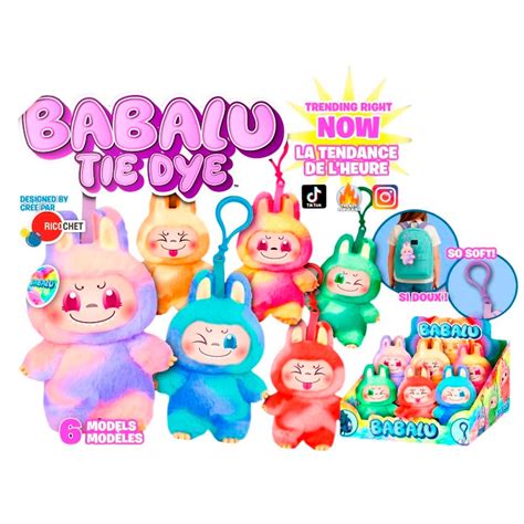 Peluche Babalu Couleurs Tie Dye ModÈle AlÉatoire