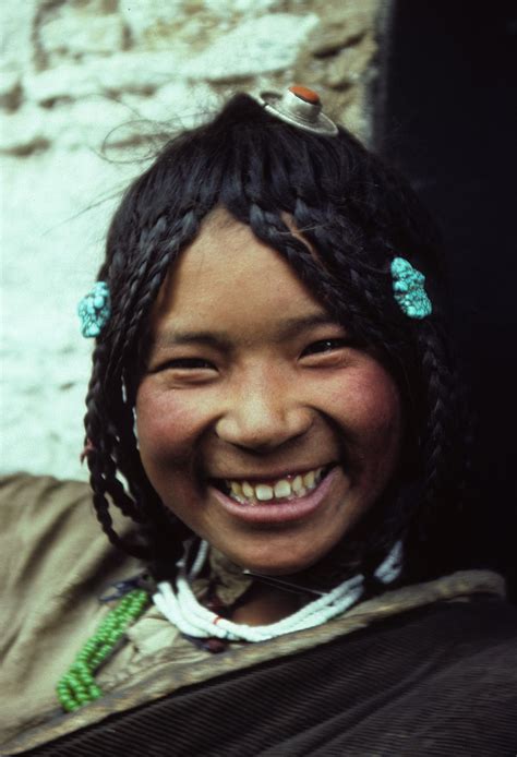Beautiful Tibetan Girl In Lhasa 1987 Rtibet