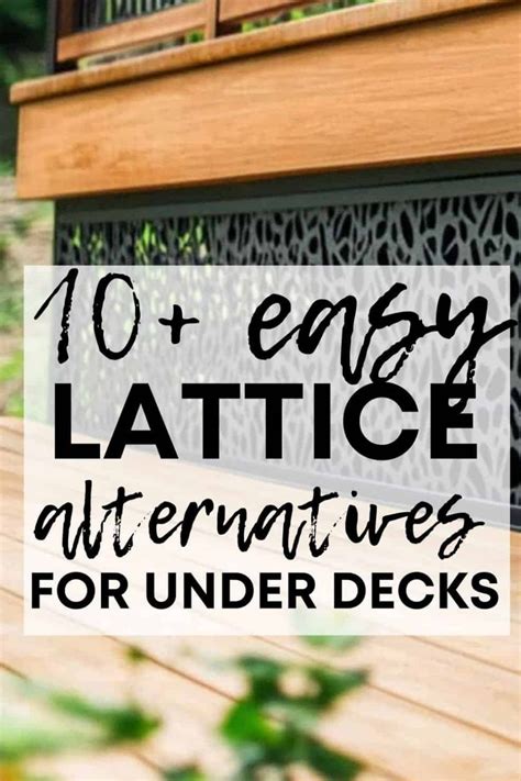 12 Lattice Alternatives Ideas In 2025 Decks And Porches Deck Skirting Deck Design